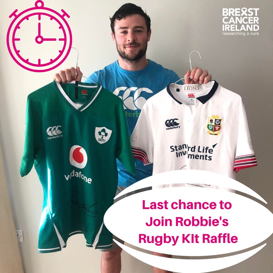 BCI Ambassador Robbie Henshaw rugby raffle raises €10,000 - Breast ...