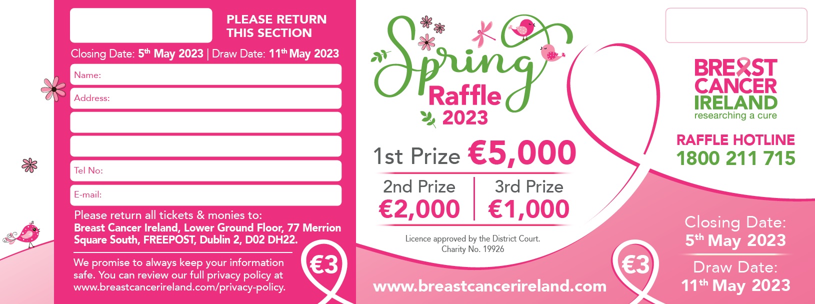 Autumn Raffle 2023 - Breast Cancer Ireland